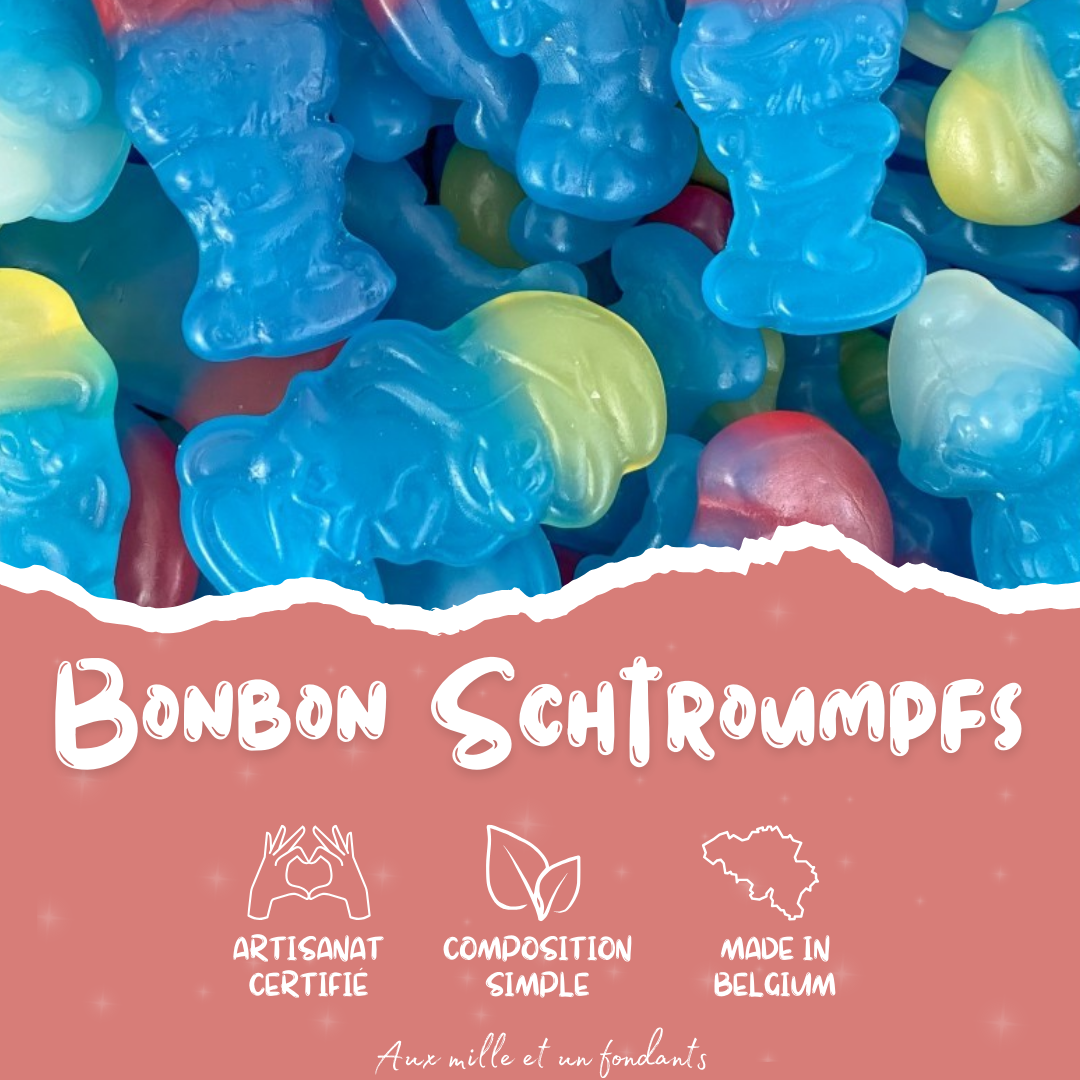 Bonbon schtroumpfs – Aux mille et un fondants